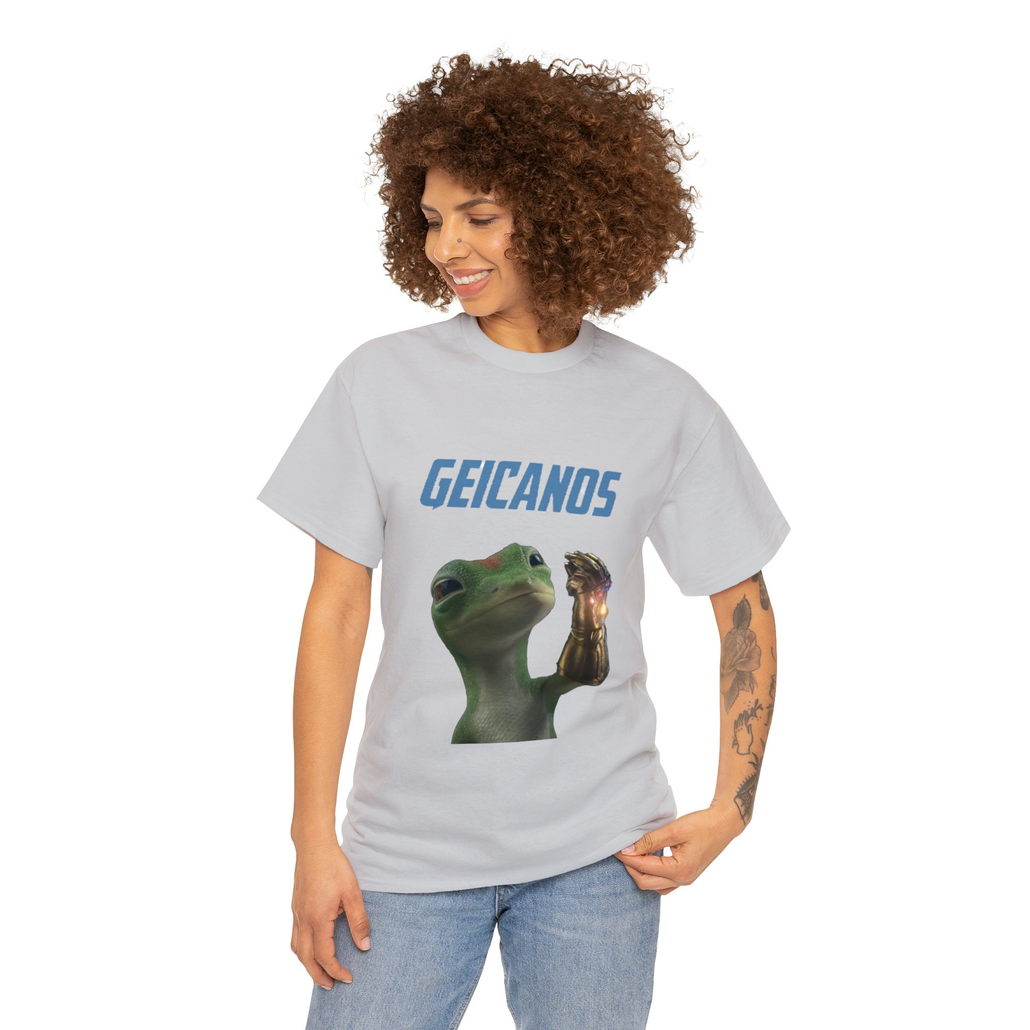 Funny Geico Shirt, Geico Lizard Avengers Meme Tshirt for Friend Geico ...
