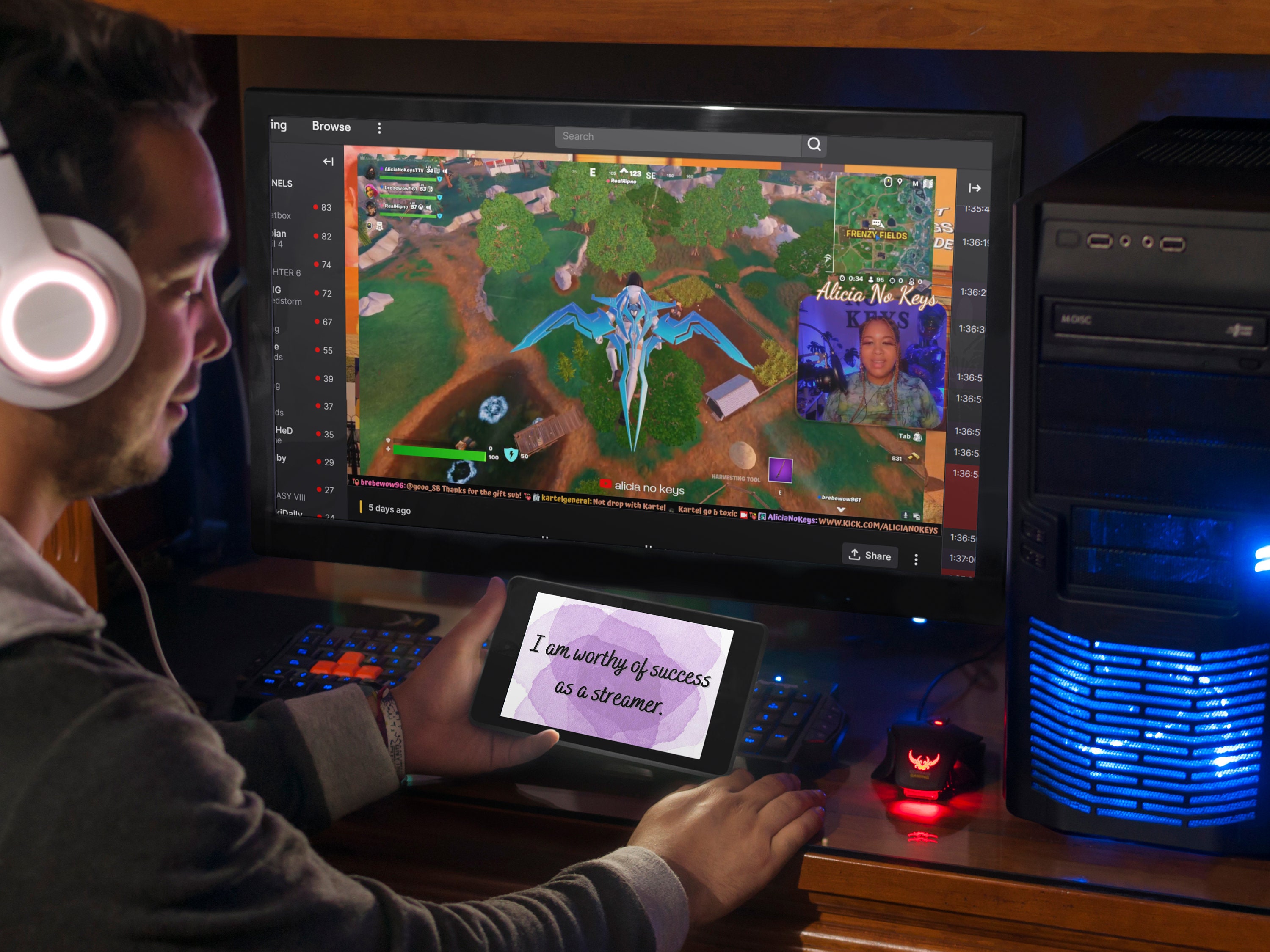 36 Affirmation Cards for Streamers: Positive Mindset (digital Download ...