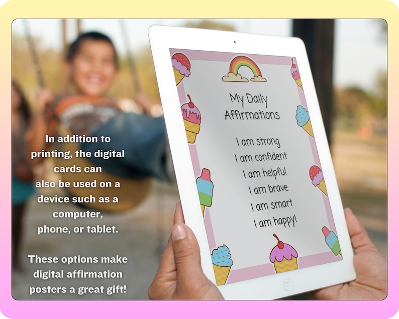 4 Affirmation Posters for Children, Printable Affirmations, Positive ...