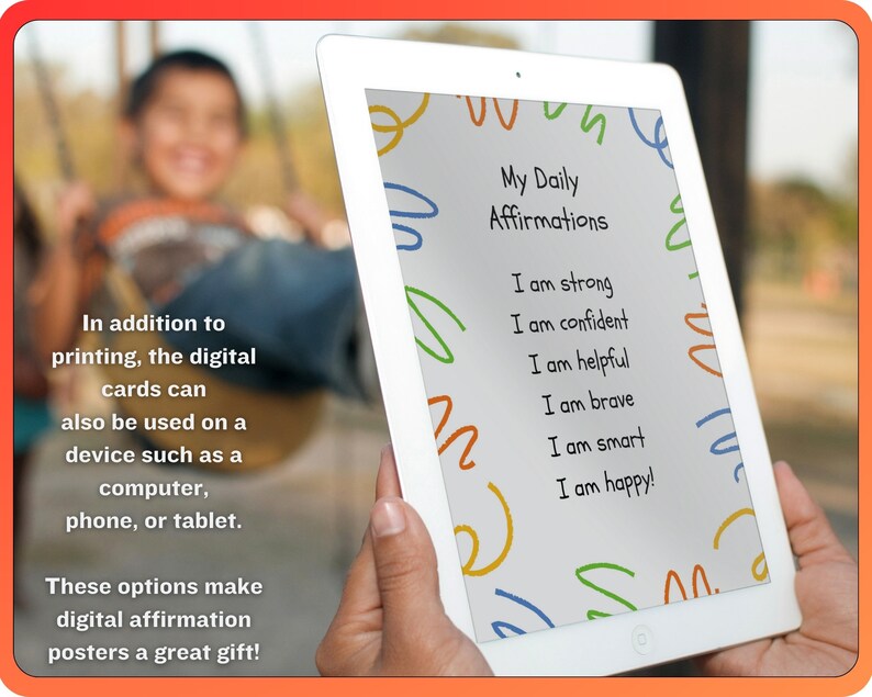 4 Affirmation Posters for Children, Printable Affirmations, Positive ...