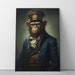 Vintage Aristocratic Monkey Portrait in Warrior Suit Unique Renaissance ...