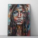 Abstract Indigenous Beauty Woman Portrait on Canvas Beautiful Wall Art ...