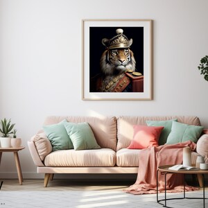 Victorian Tiger Portrait - Gothic Canvas Wall Art - Renaissance ...