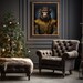 Victorian Monkey Portrait Gothic Canvas Wall Art Renaissance Painting ...