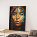 Abstract Indigenous Beauty Woman Portrait on Canvas Beautiful Wall Art ...