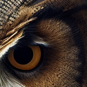 Victorian Owl Portrait, Gothic Canvas Wall Art, Renaissance Painting ...