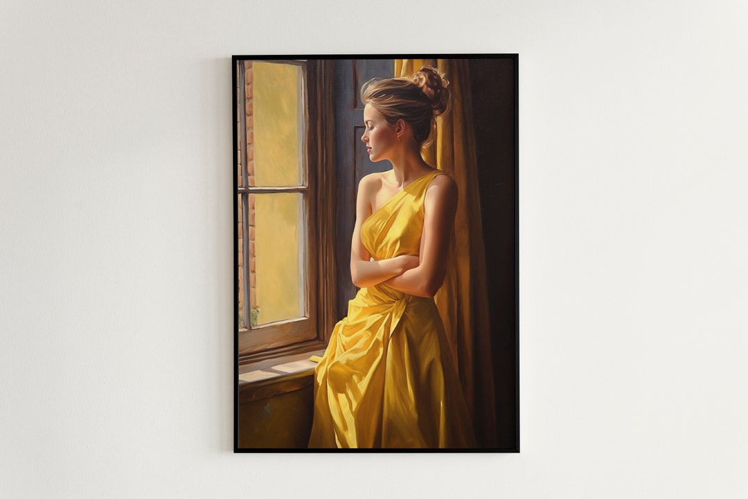 Beautiful Girl in Yellow Dress | Side Profile Portrait | Rising Golden ...