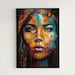 Abstract Indigenous Beauty Woman Portrait on Canvas Beautiful Wall Art ...