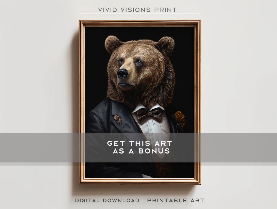 Victorian Tiger Portrait - Gothic Canvas Wall Art - Renaissance ...