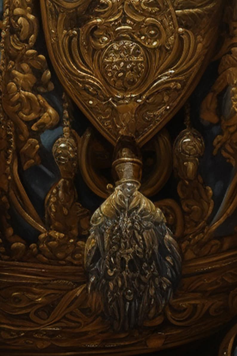 Victorian Monkey Portrait Gothic Canvas Wall Art Renaissance Painting ...