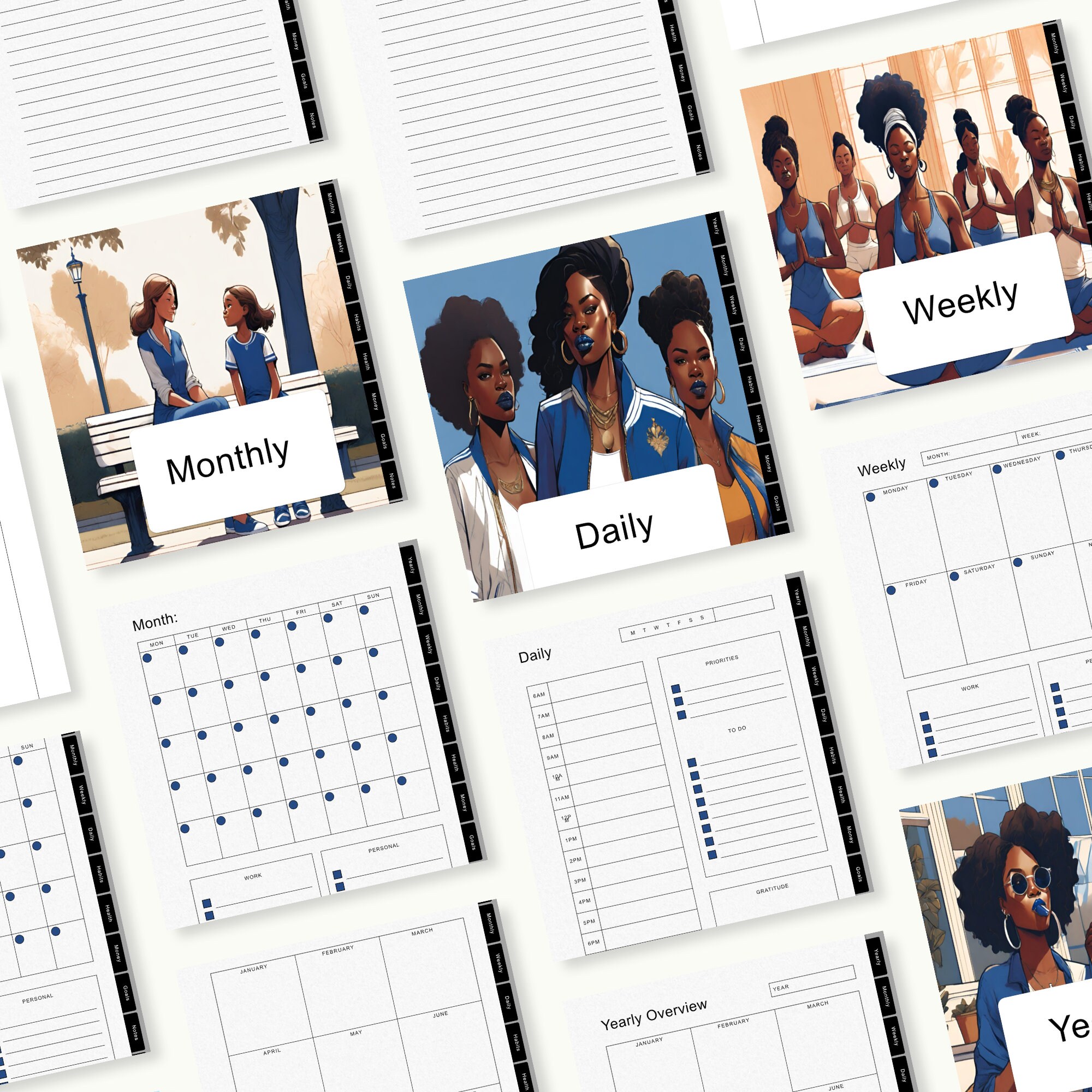 Zeta Phi Beta Monthly Planner 1920 Daily Planner ZPB HBCU Sorority ...