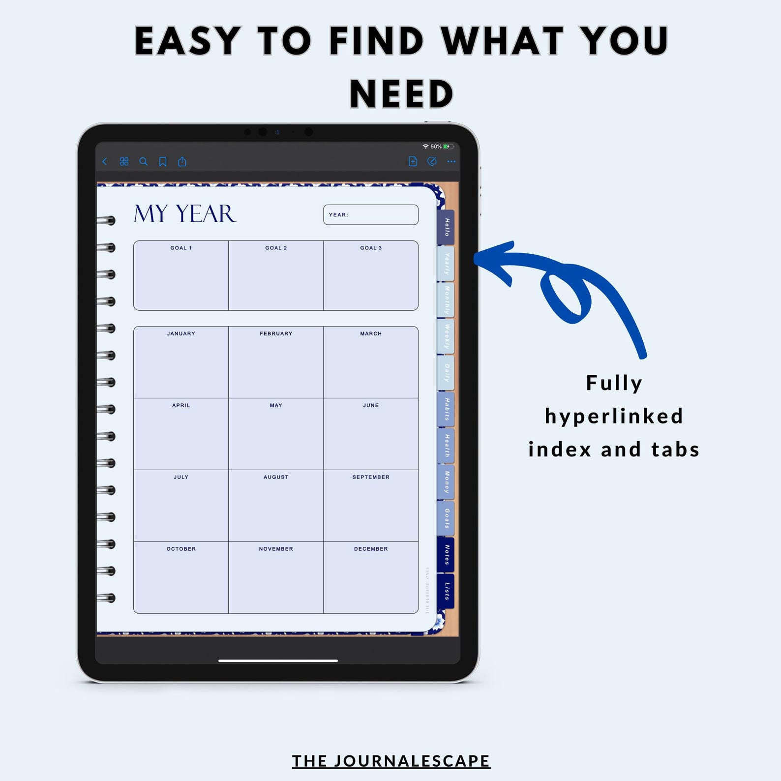 Zeta Phi Beta Monthly Planner 1920 - Daily Planner ZPB - Blue Floral ...