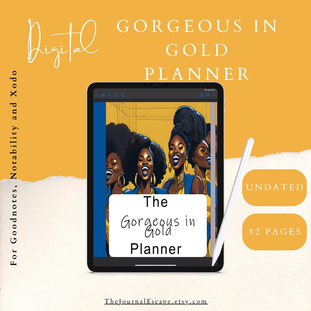 Undated Digital Planner, Sigma Gamma Rho, Daily, Weekly & Monthly ...