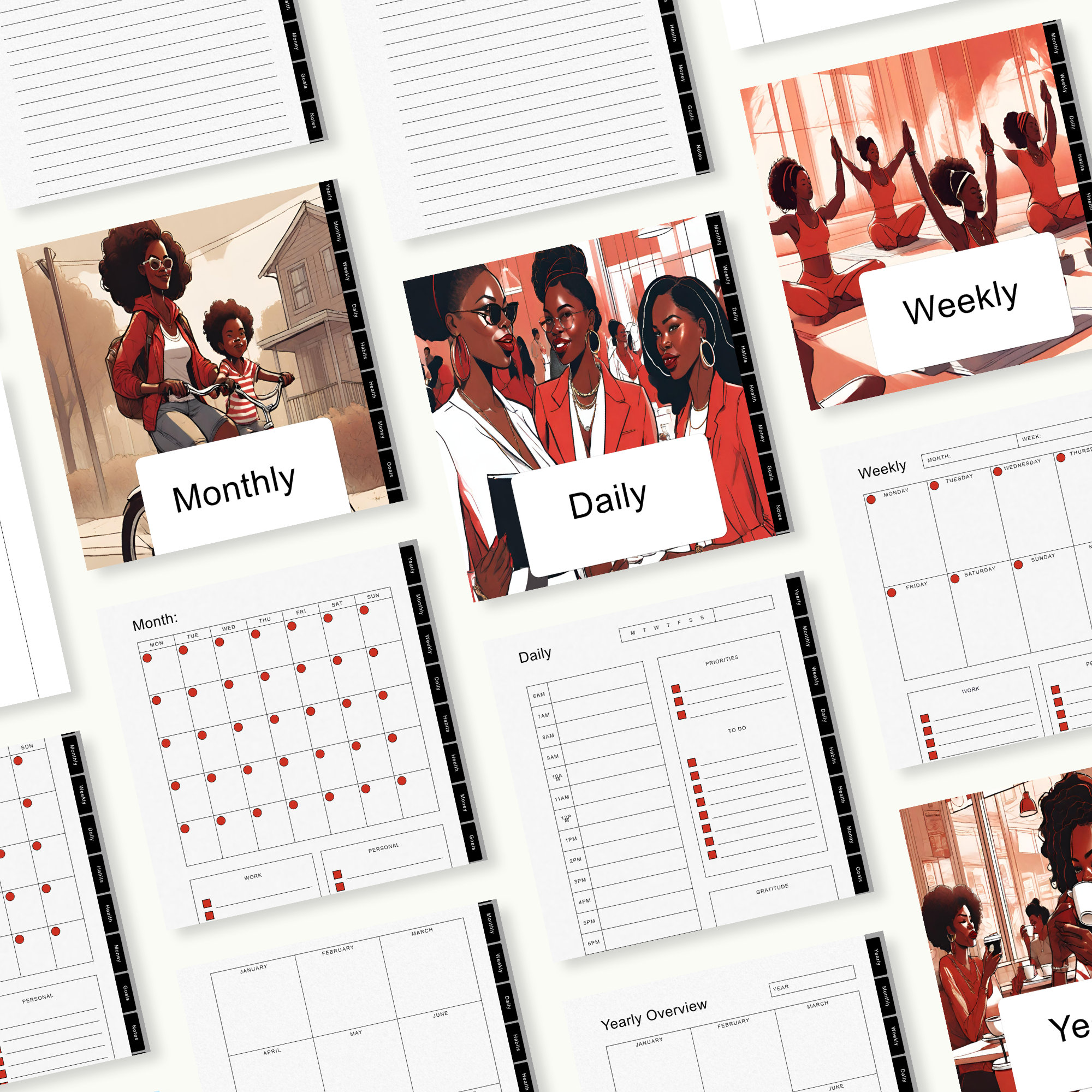 Delta Sigma Theta Sorority Planner Black Girl Planner Undated Planner ...