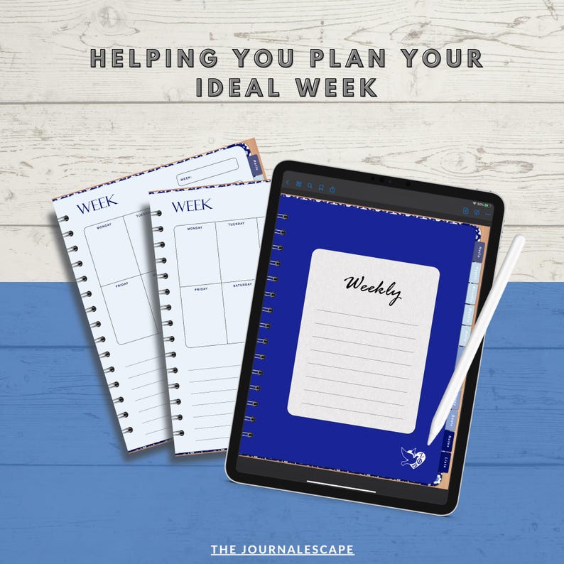 Zeta Phi Beta Monthly Planner 1920 - Daily Planner ZPB - Blue Floral ...