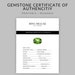 Gemstone Certificate of Authenticity Template: Jewelry Business Canva ...