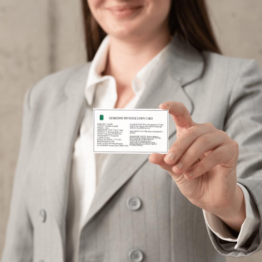 Gemstone Identification Card Template | Editable Canva & PDF | Jewelry ...