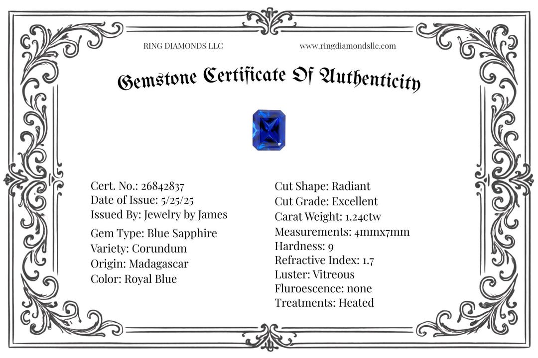 Gemstone Certificate of Authenticity Template: Jewelry Business PDF - Etsy