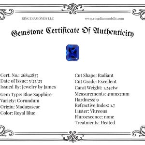Gemstone Certificate of Authenticity Template: Jewelry Business PDF - Etsy