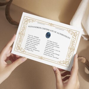 Gemstone Certificate Template Bundle: Editable Jewelry Authenticity ...