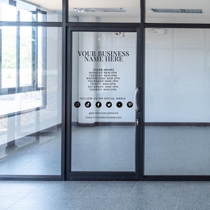 Custom Business Hours Sign Template (printable) - Etsy