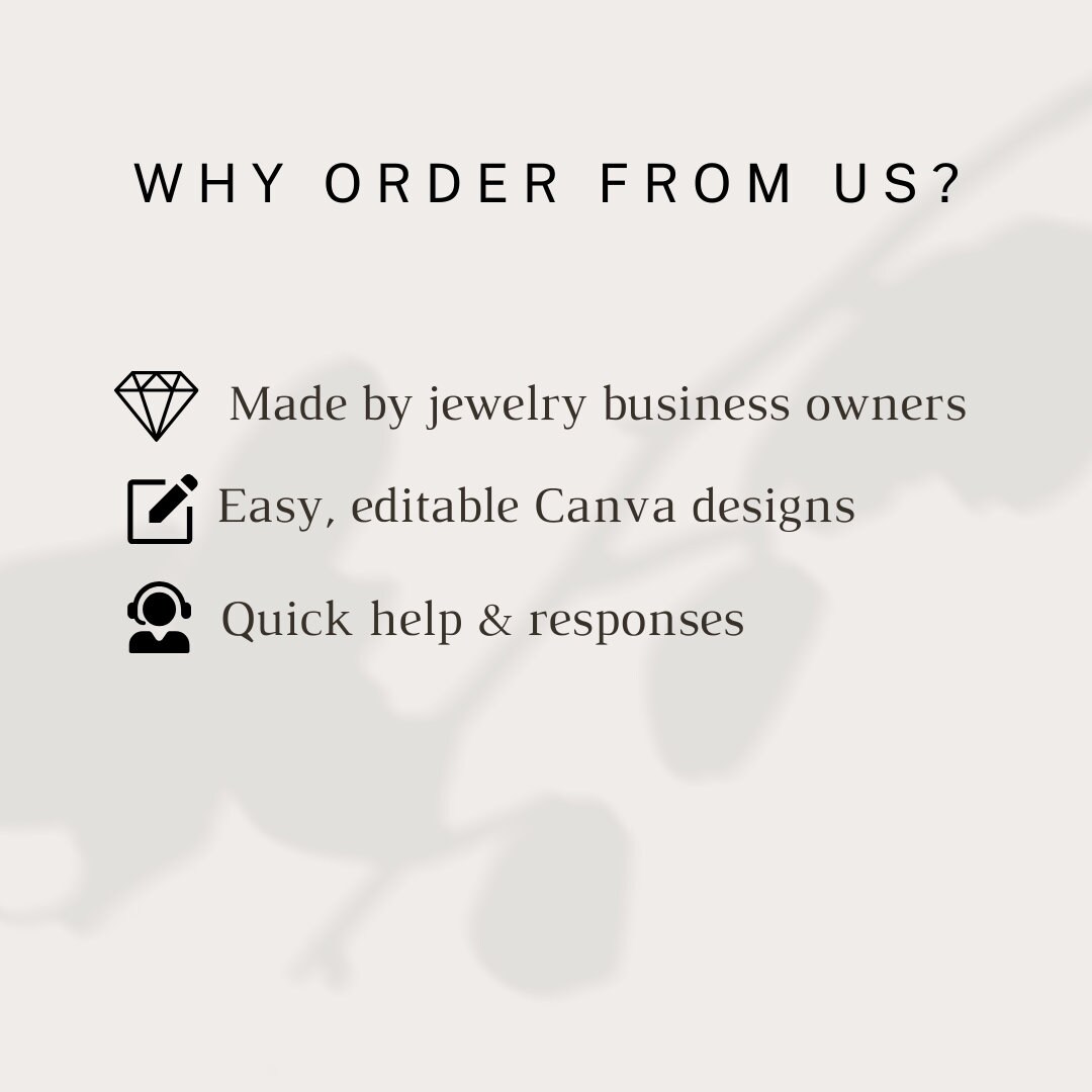 Jewelry Appraisal Form Template: Editable Canva Report (PDF) - Etsy