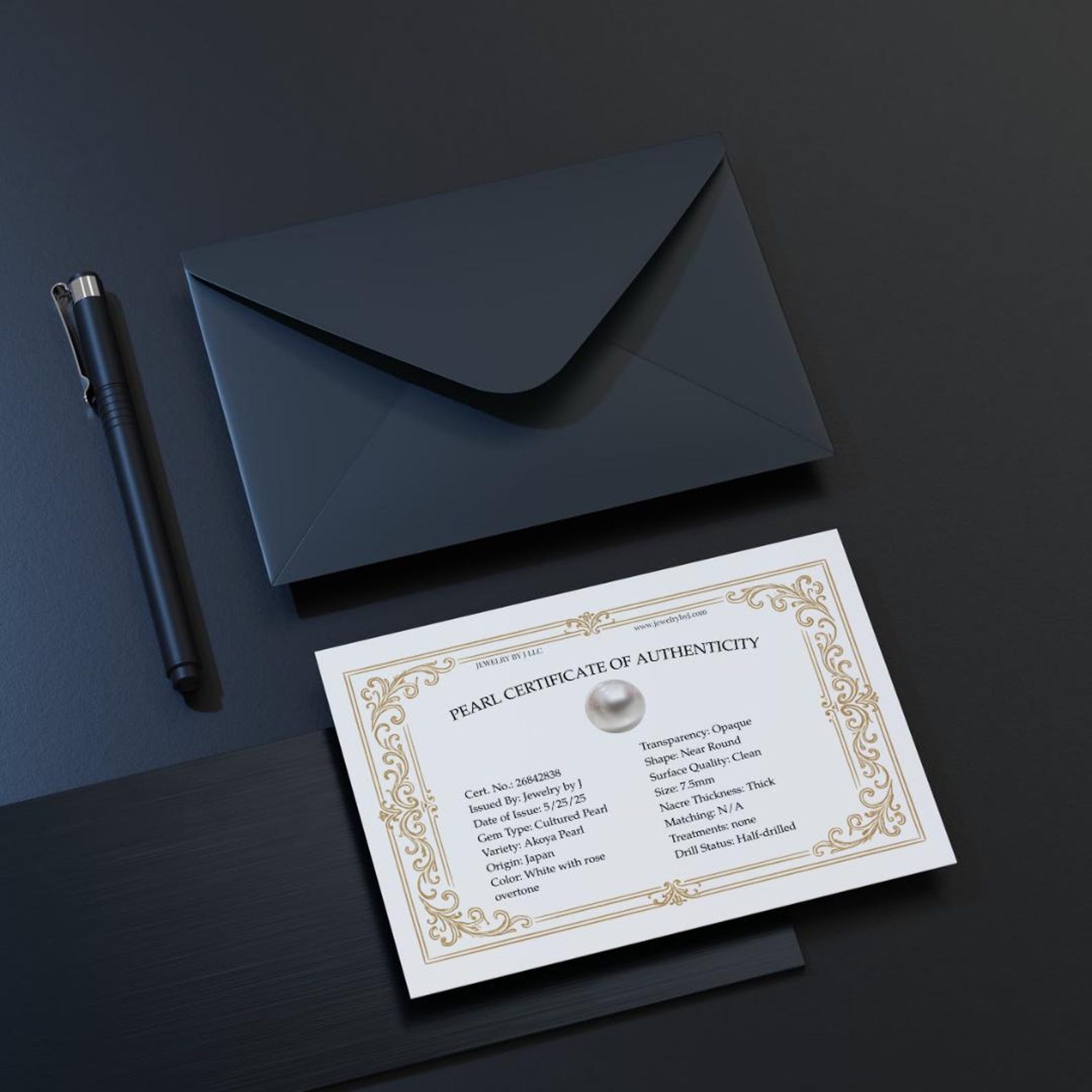 Gemstone Certificate Template Bundle: Editable Jewelry Authenticity ...