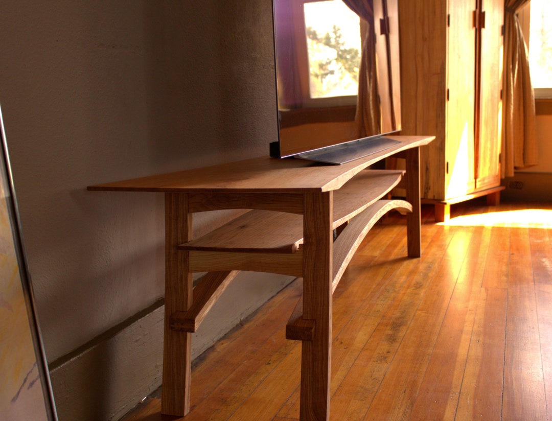 Modern Solid Wood Entertainment Center TV Stand Media Center Console ...