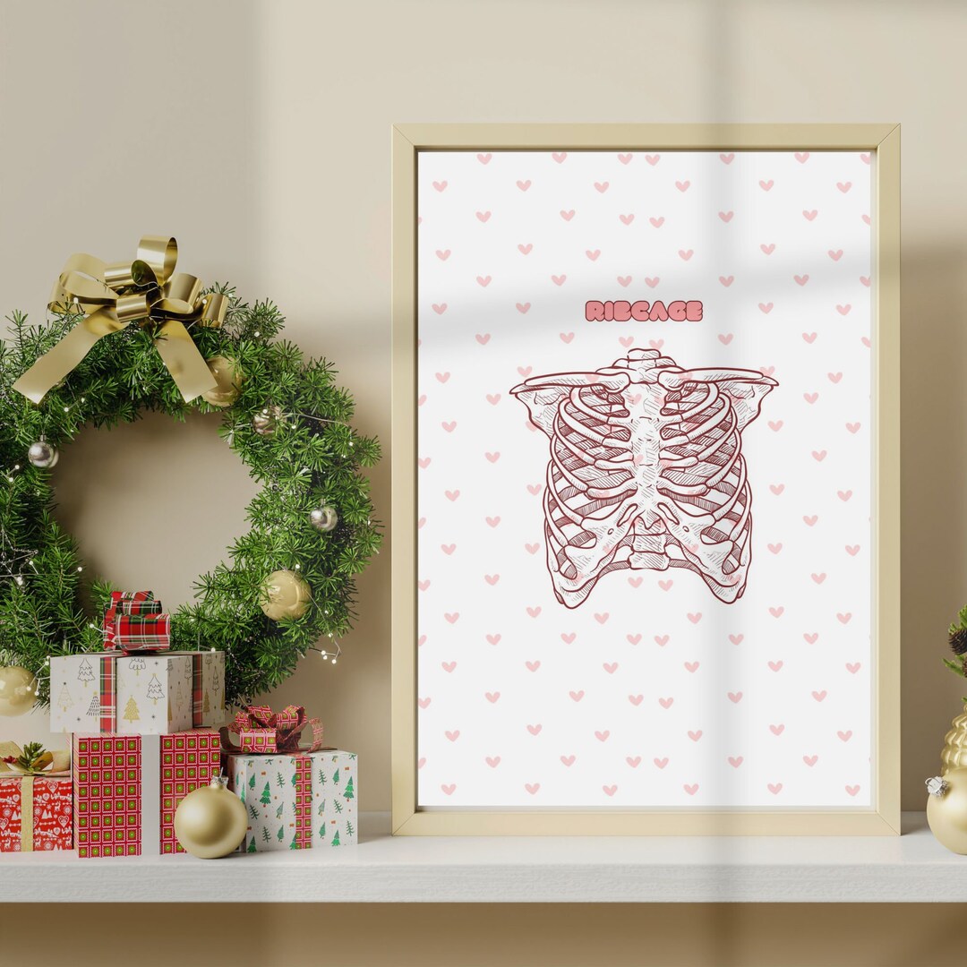 Chiropractic Light Pink Anatomy Wall Art - Etsy