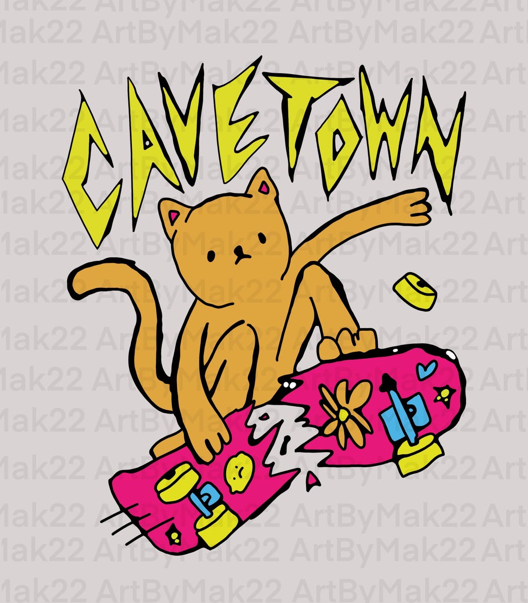 Cavetown Skateboard Cat PNG Digital Download, Cavetown Merch, Cavetown ...