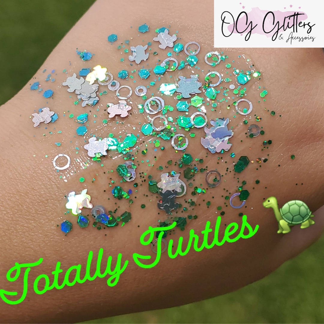 Totally Turtles Glitter Hair Gel - Etsy