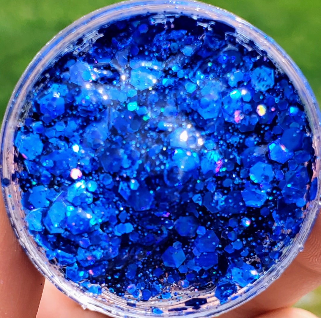 Blue Glitter Hair Gel - Etsy