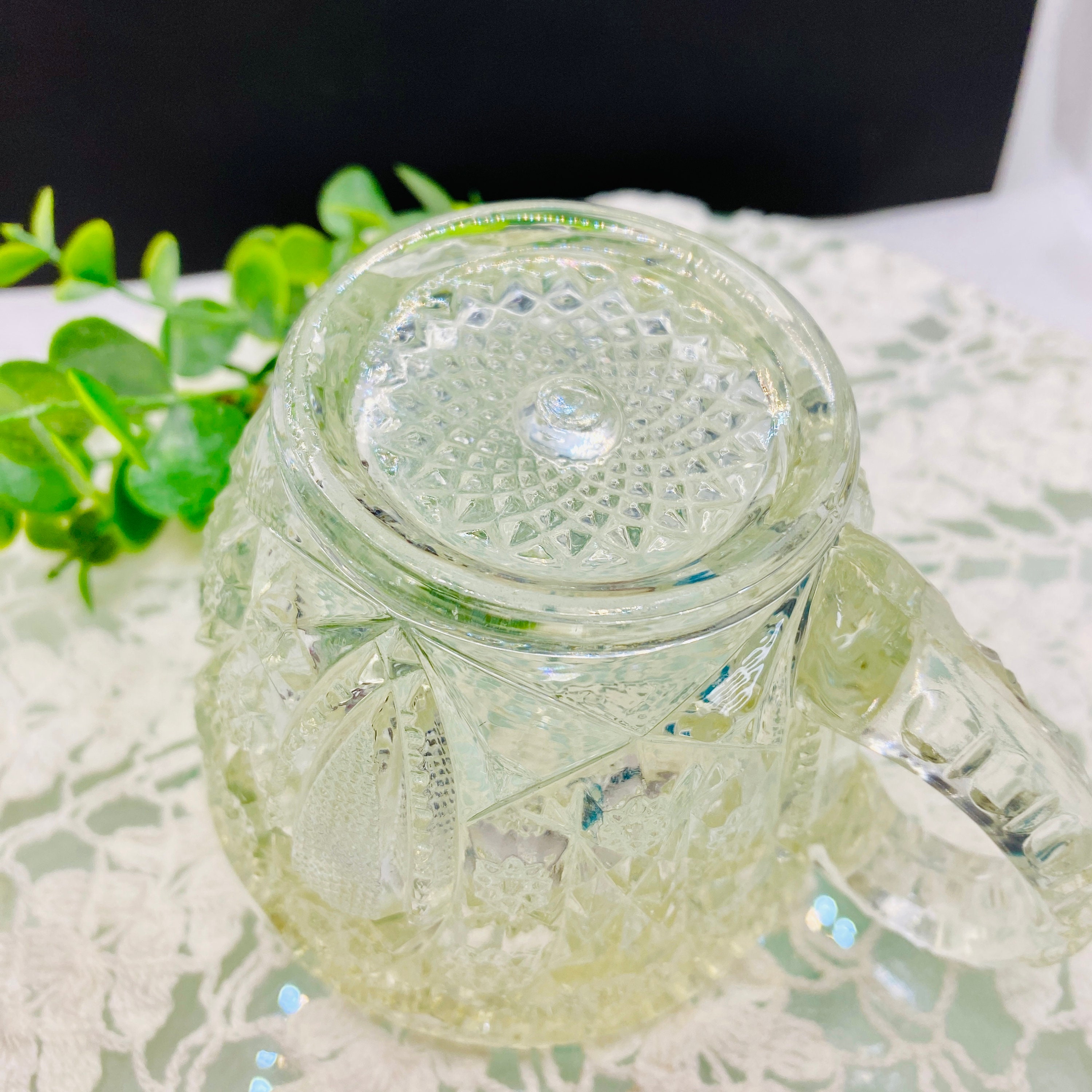 Antique Mckee Glass Co EAPG 1907 Fentec Sawtooth Cut Glass Creamer - Etsy