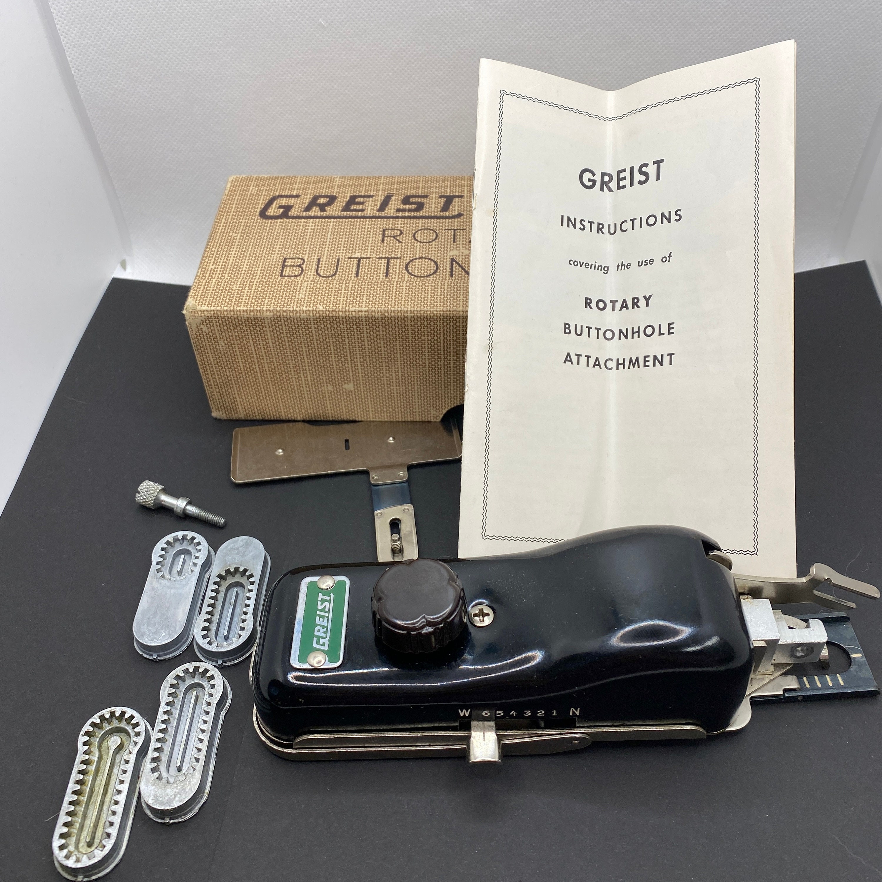 Vintage Greist Products Rotary Buttonholer / Vintage Sewing Machine ...