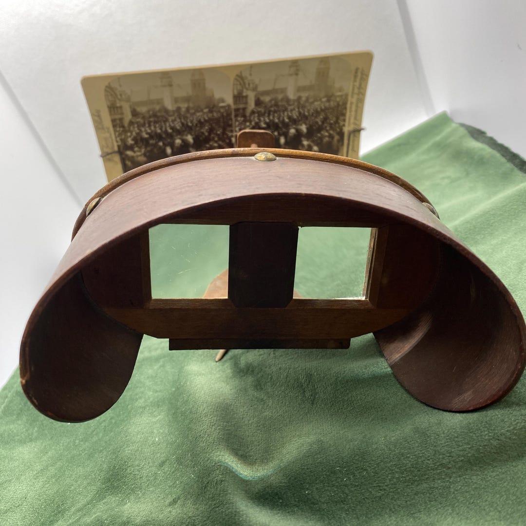 Antique Stereoscope Viewer With 10 Photo Cards, 1900's - Etsy