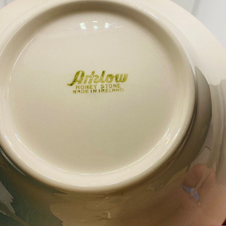 Vintage Irish Arklow Honey Stone Pottery Plat de service - Etsy France