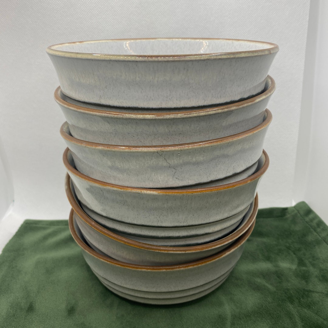 Set of 6 Denby Fjord Pattern Cereal Bowls - Etsy