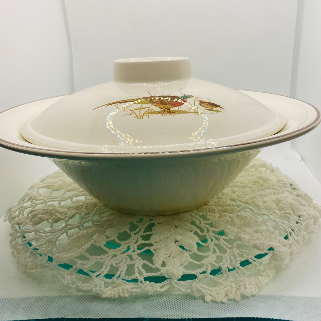 Vintage Irish Arklow Honey Stone Pottery Covered Serving - Etsy