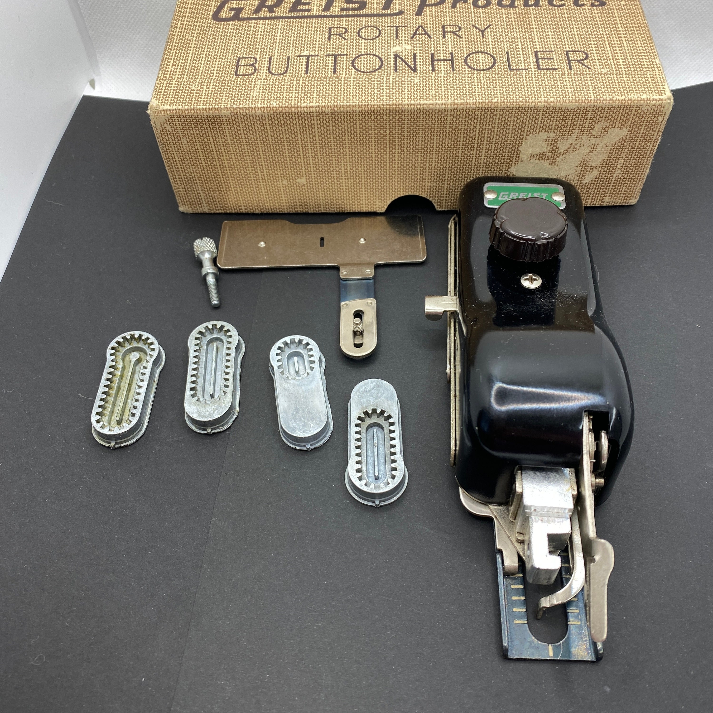 Vintage Greist Products Rotary Buttonholer / Vintage Sewing Machine ...
