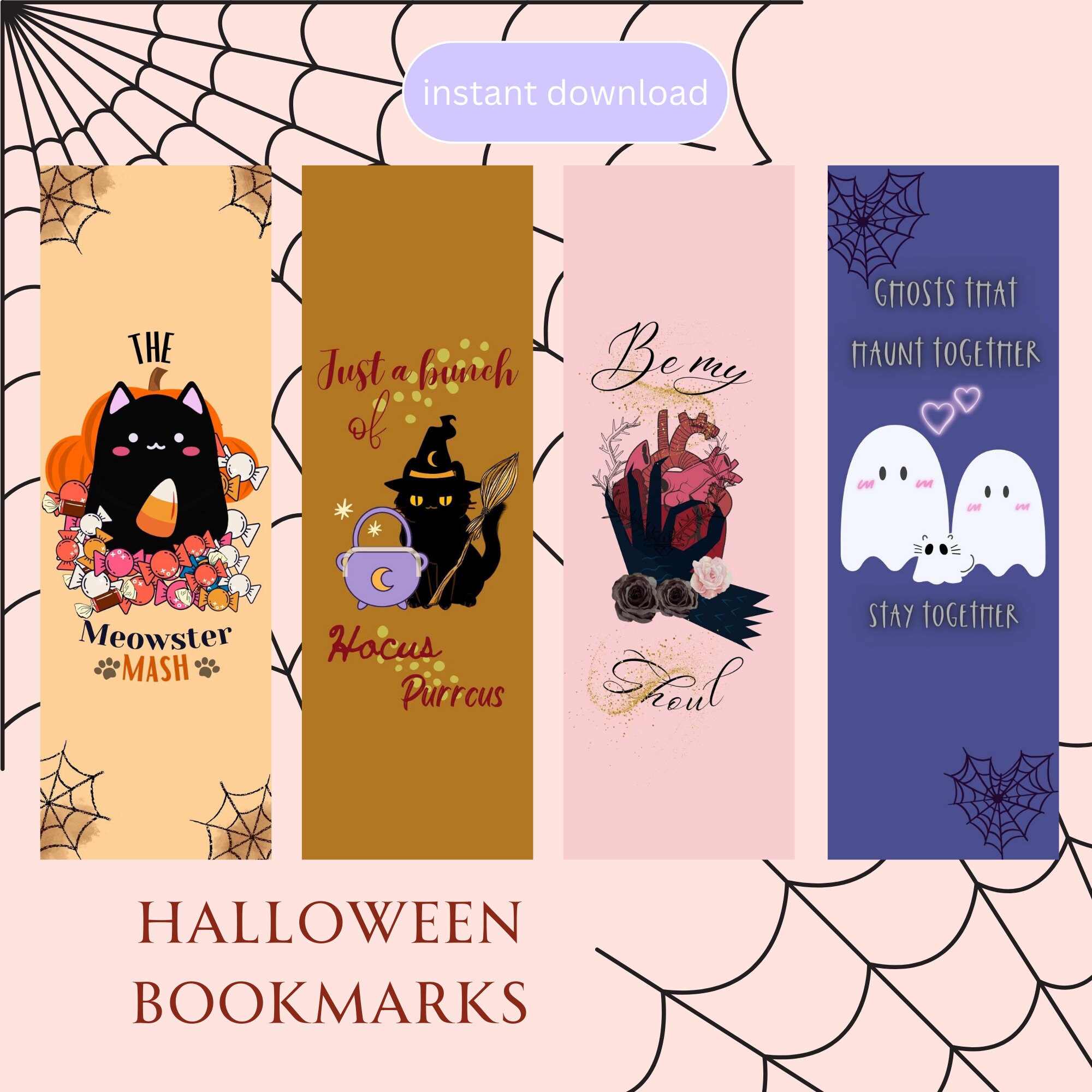 Spooky Halloween Bookmark Booklover Gift for Halloween Lover Spooky ...