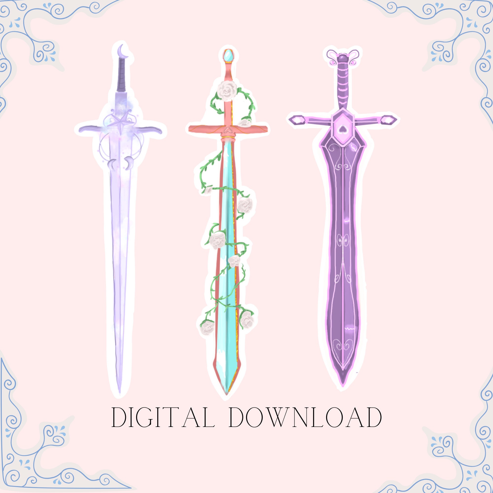 Magical Sword Bookmark Gift for Book Lovers Fantasy Lovers - Etsy