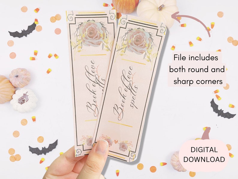 Pink Halloween Bookmarks for Spooky Season Lovers of Pink Halloween ...
