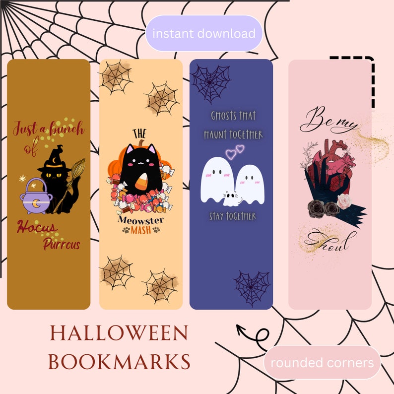 Spooky Halloween Bookmark Booklover Gift for Halloween Lover Spooky ...
