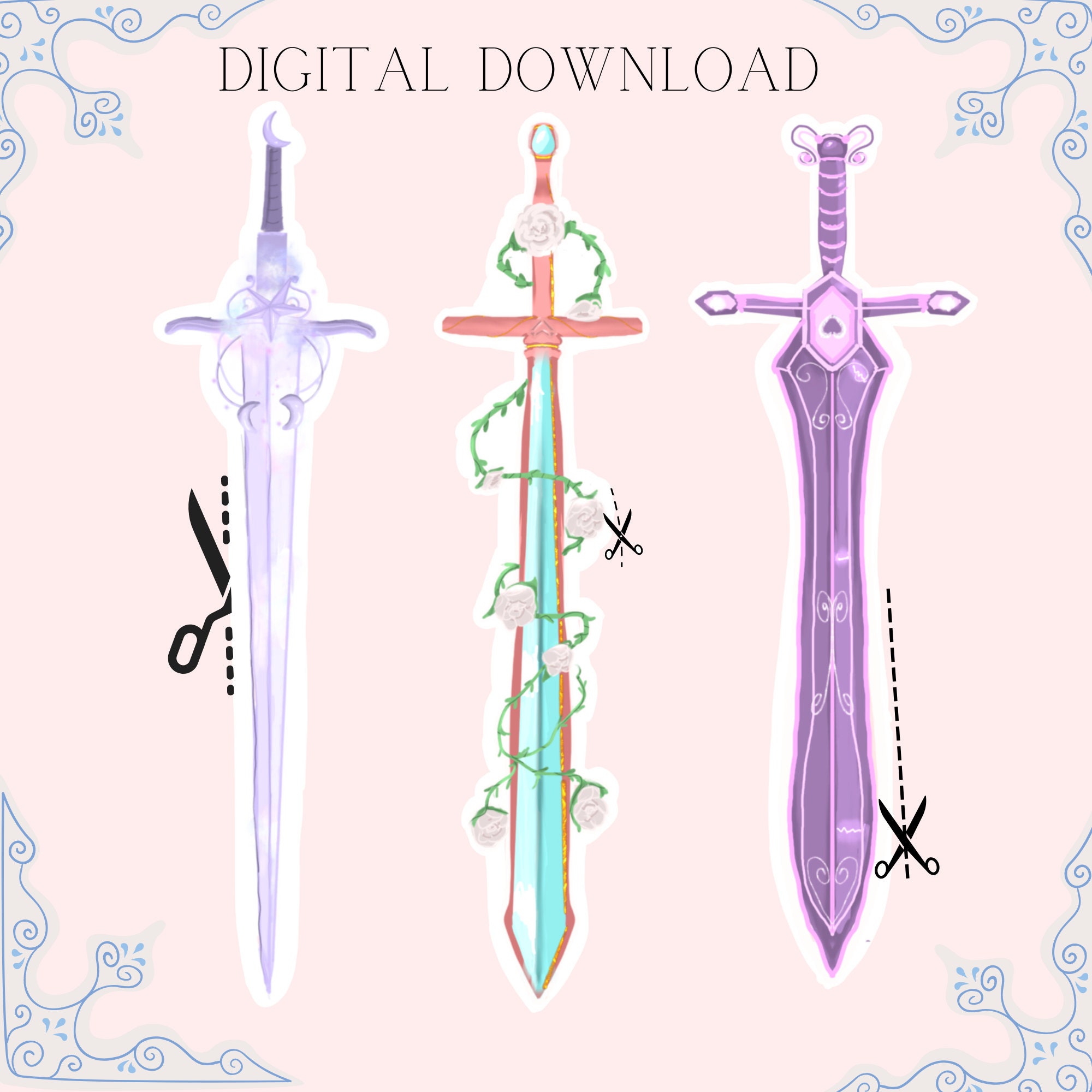 Magical Sword Bookmark Gift for Book Lovers Fantasy Lovers - Etsy