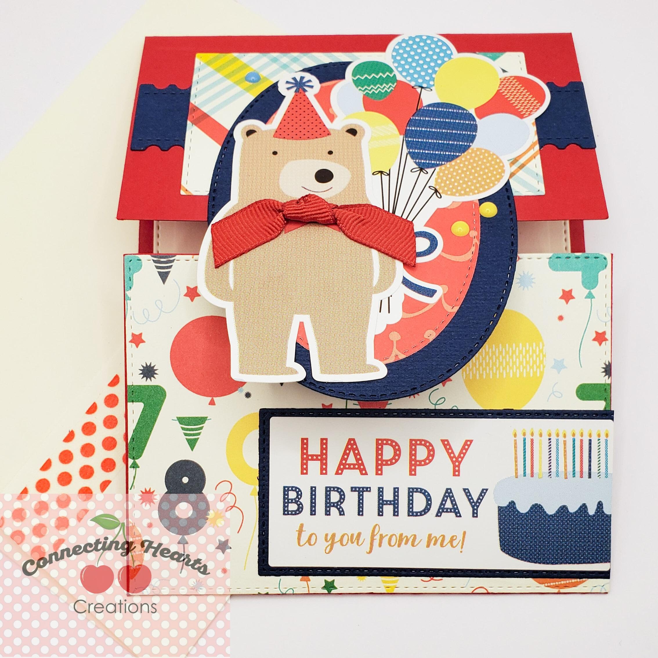 Greeting Card - Happy Birthday Bear - Etsy