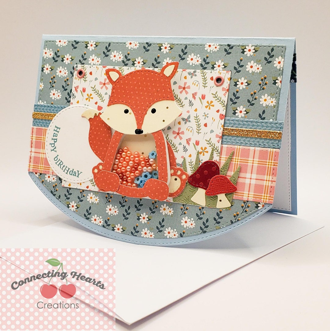Greeting Card - Happy Birthday Fox - Etsy