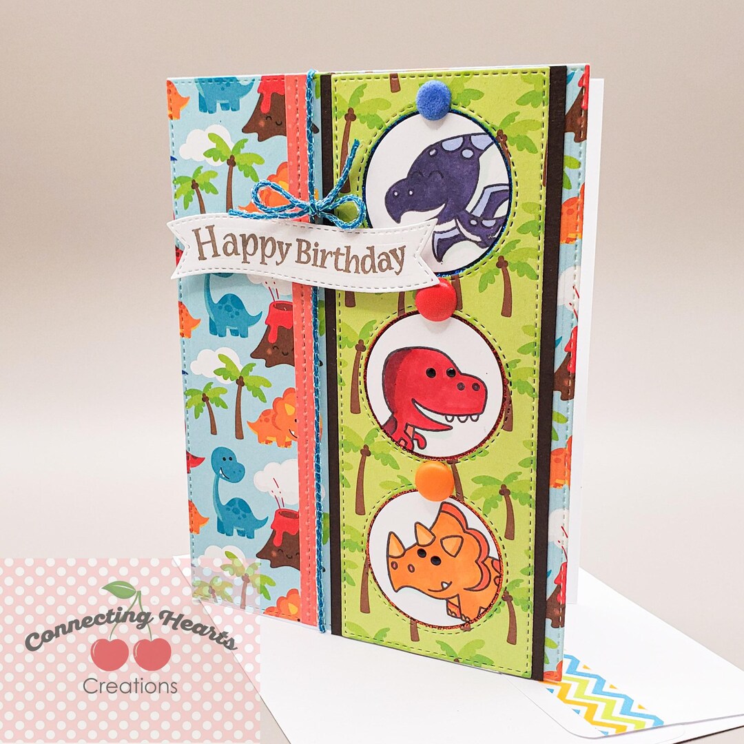 Greeting Card - Dinosaur Birthday - Etsy