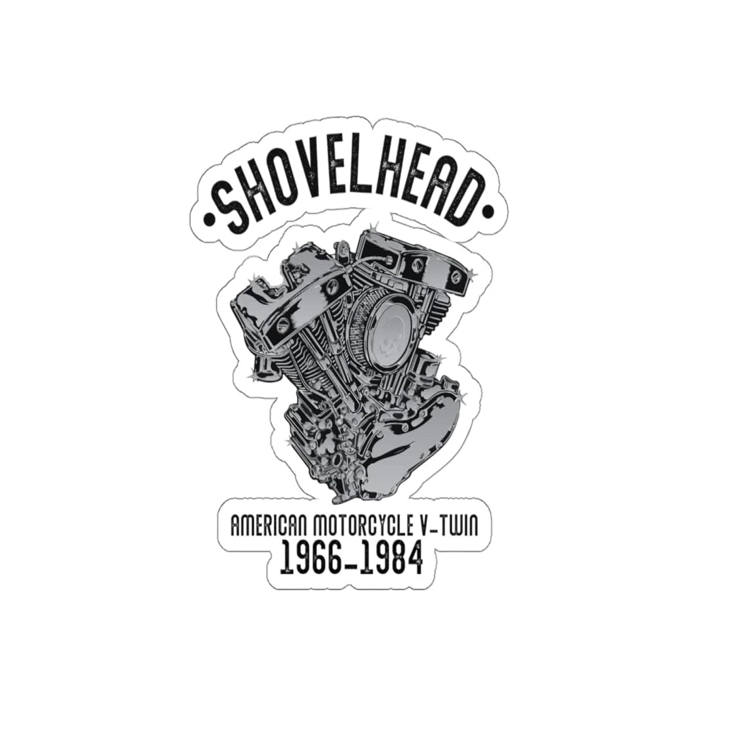 Sticker Decal Shovelhead American Motorcycle V-twin Vintage Motorcycle ...