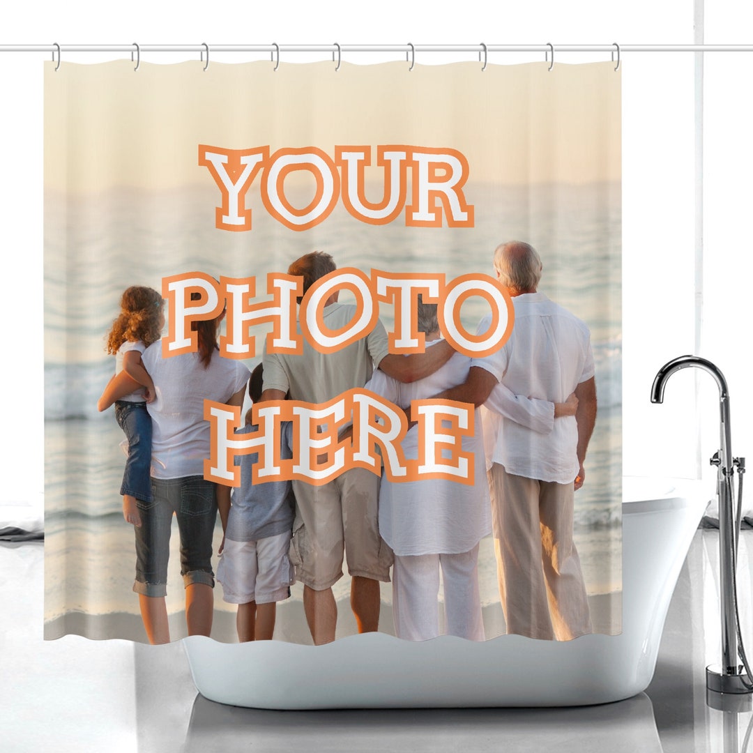 Custom Photo Shower Curtain, Personalized Bath Curtain, Shower Curtains ...