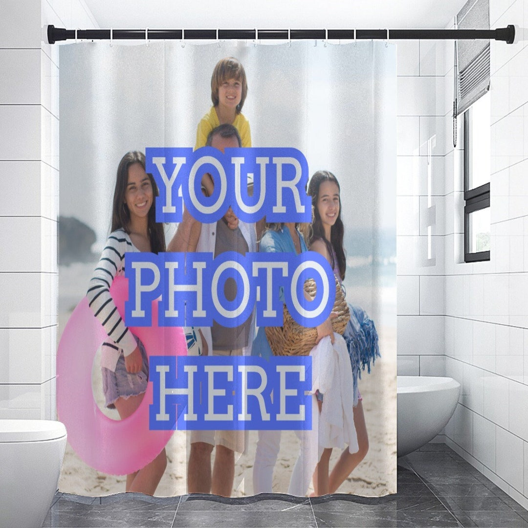 Custom Photo Shower Curtain, Personalized Bath Curtain, Shower Curtains ...